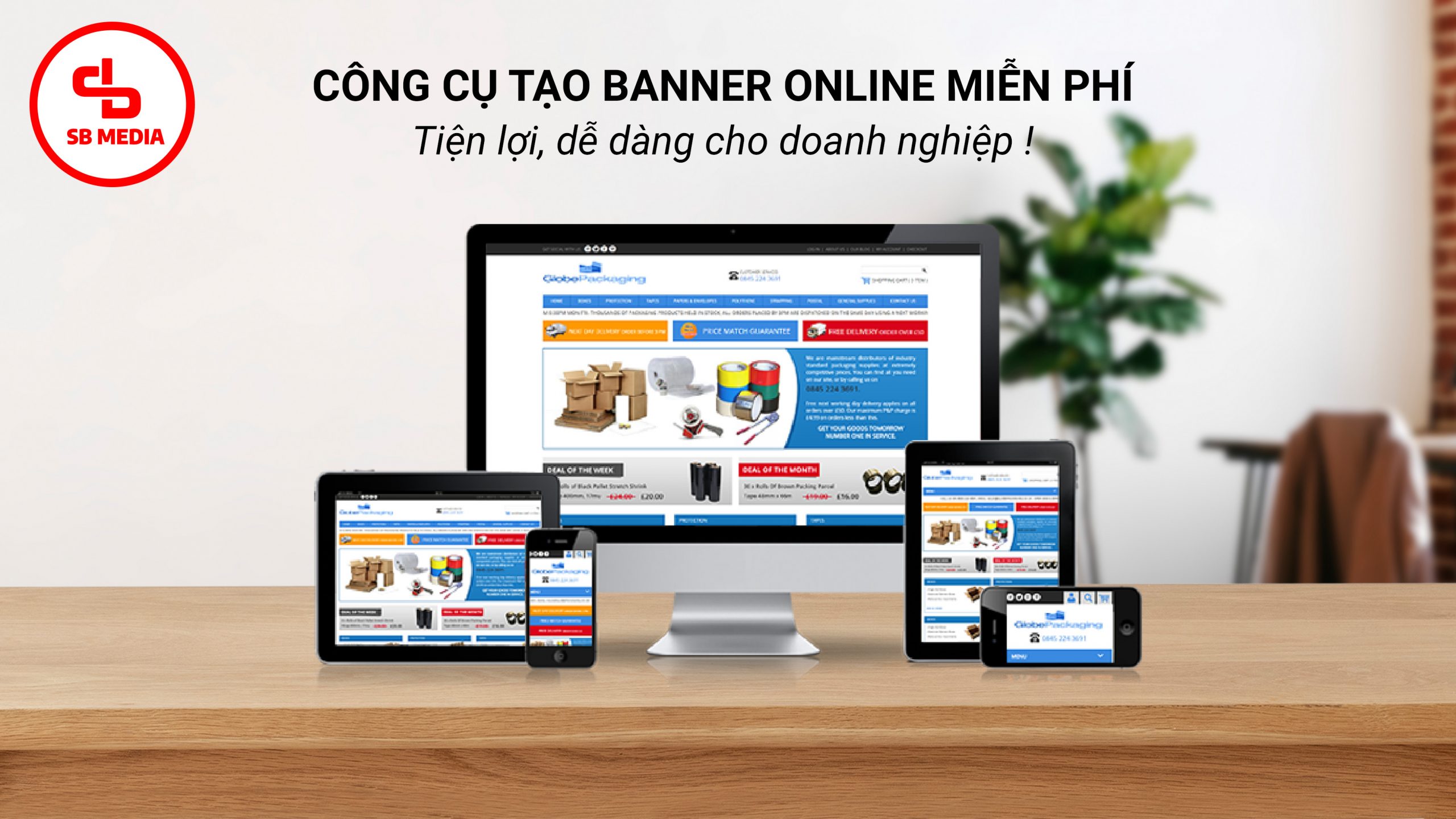 Công cụ tạo banner online miễn phí - Công Ty TNHH SBMEDIA